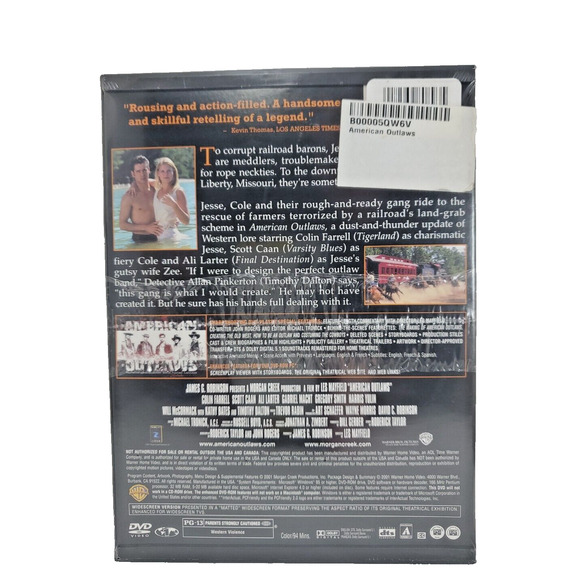 Unbranded | Media | American Outlaws Dvd 20 Sealed Colin Farrell Scott ...